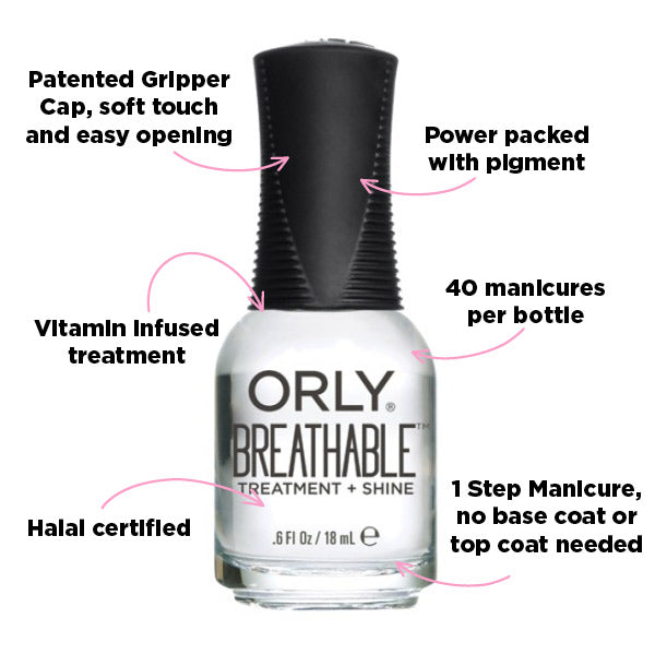 ORLY Treatment + Shine 18ml Breathable Nail Polish – ORLY Beauty UK
